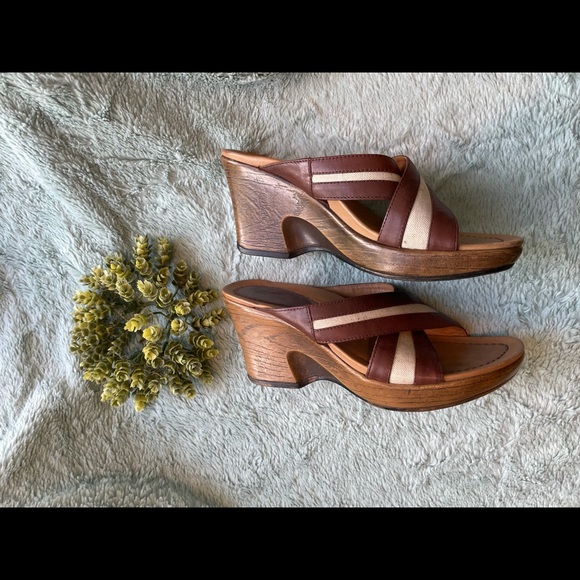 Dansko | Shoes | Brown Dansko Wedge Sandal 36 | Poshmark